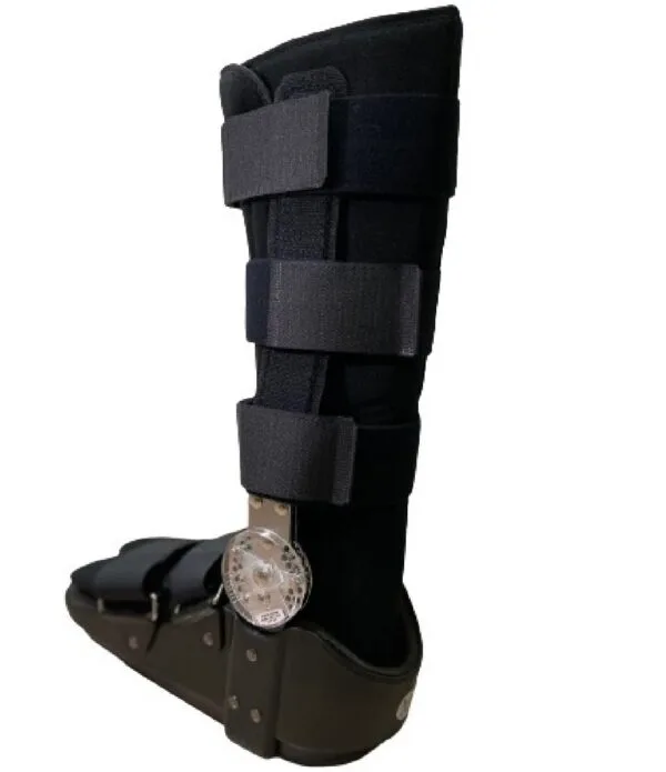 Brace de tobillo largo tipo walker articulado - medzoneortopedicos.com